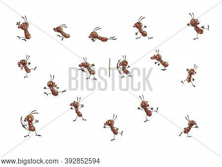 Set Cartoon Ants Image & Photo (Free Trial) | Bigstock