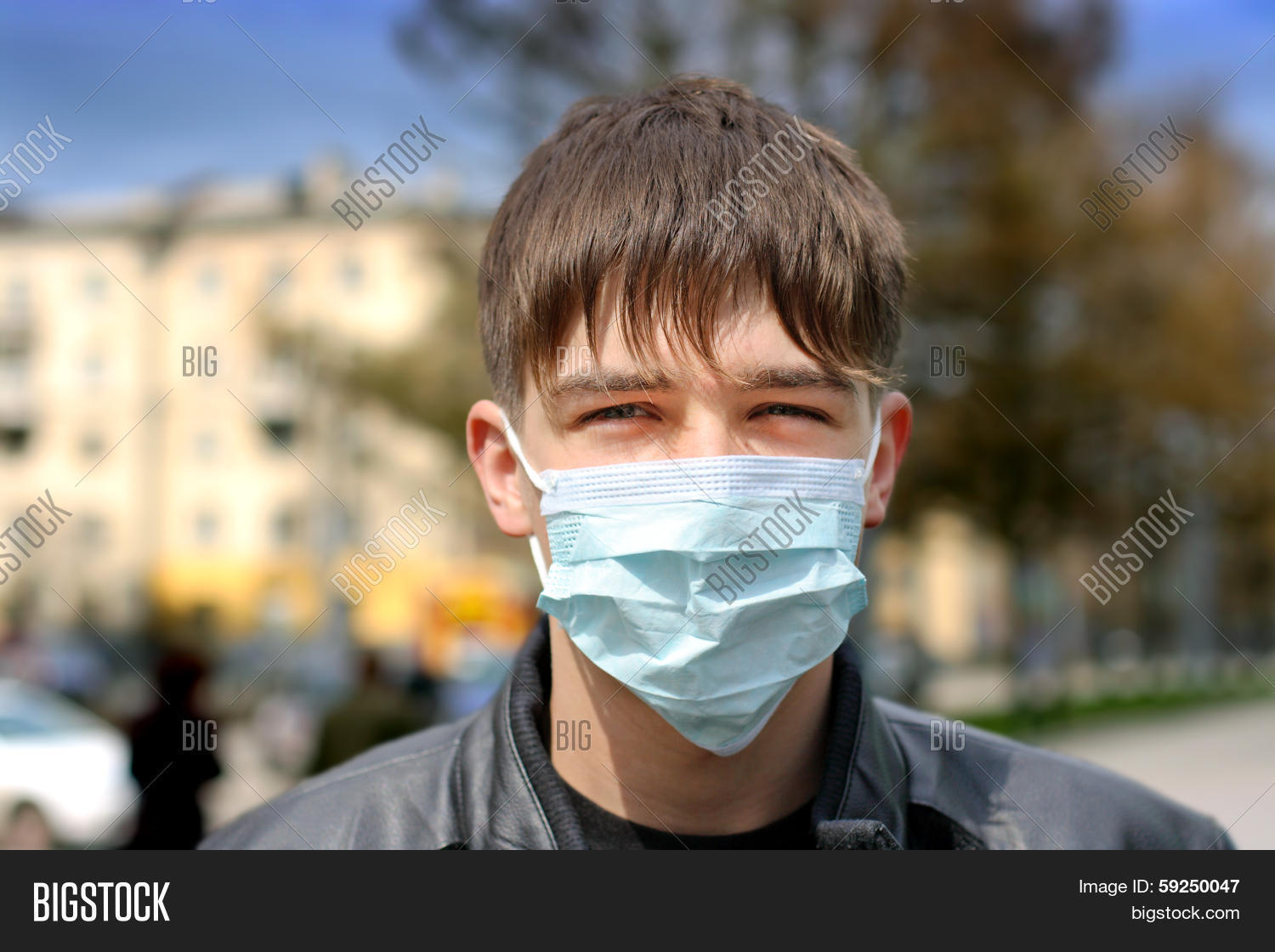 Teenager Flu Mask Image & Photo (Free Trial) | Bigstock