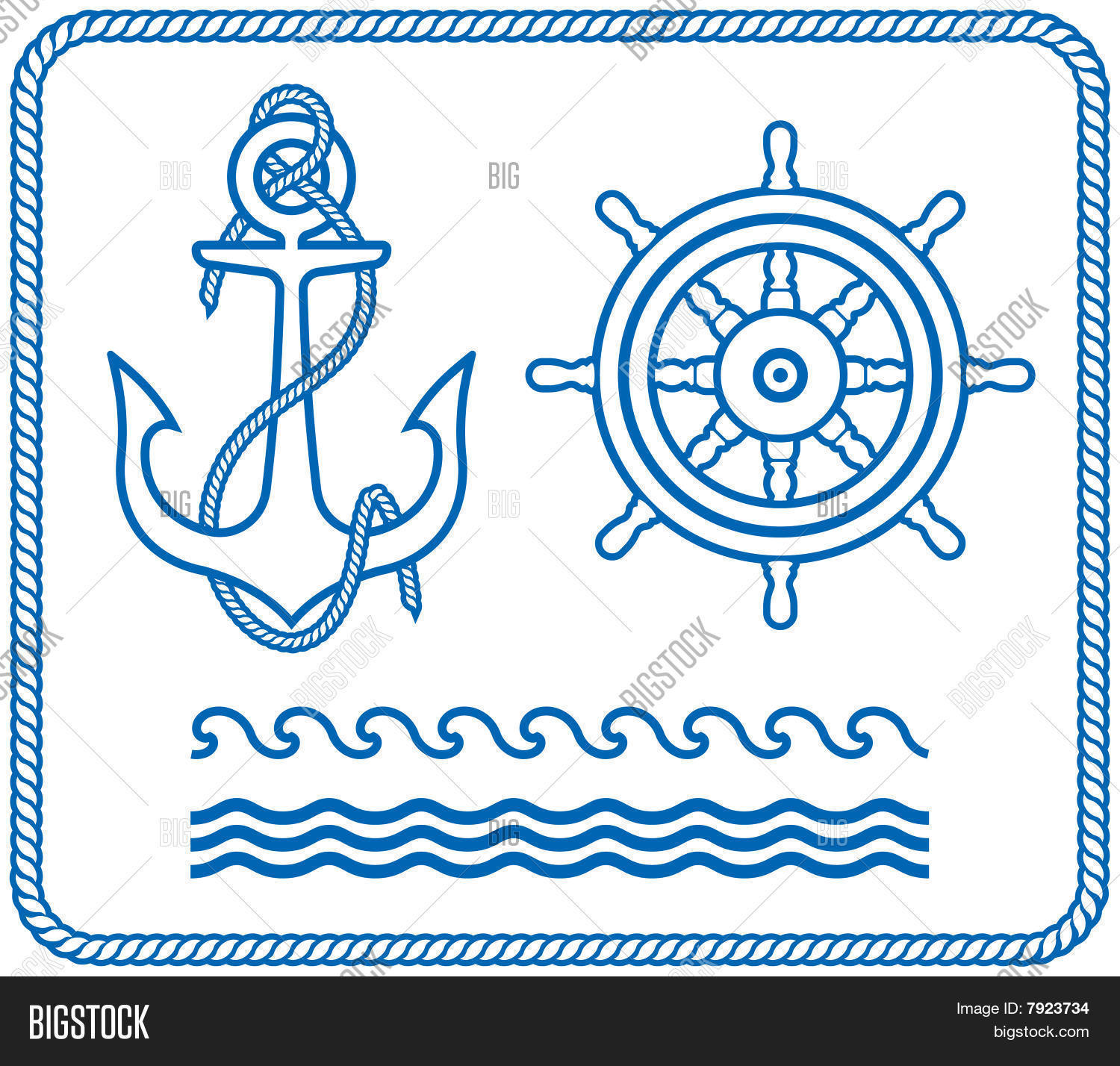 Anchor Helm. Nautical Vector & Photo (Free Trial) | Bigstock