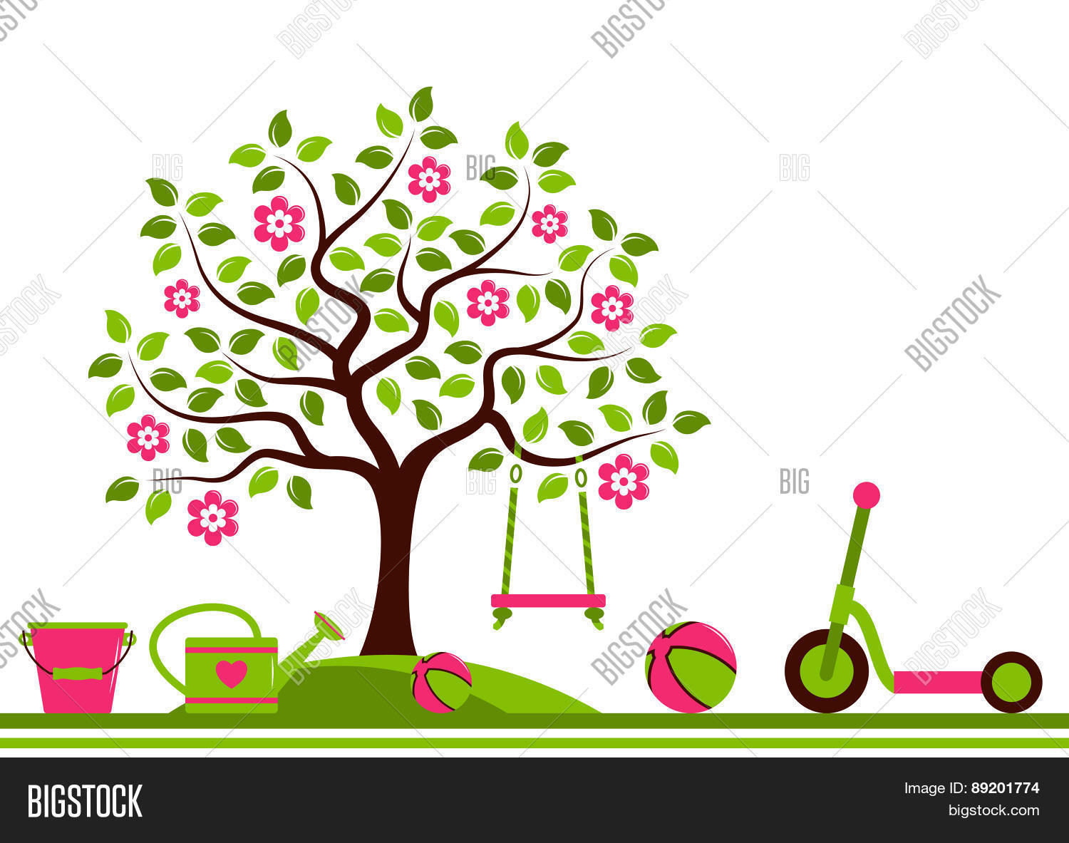 Kids Park Border Vector & Photo (Free Trial) | Bigstock