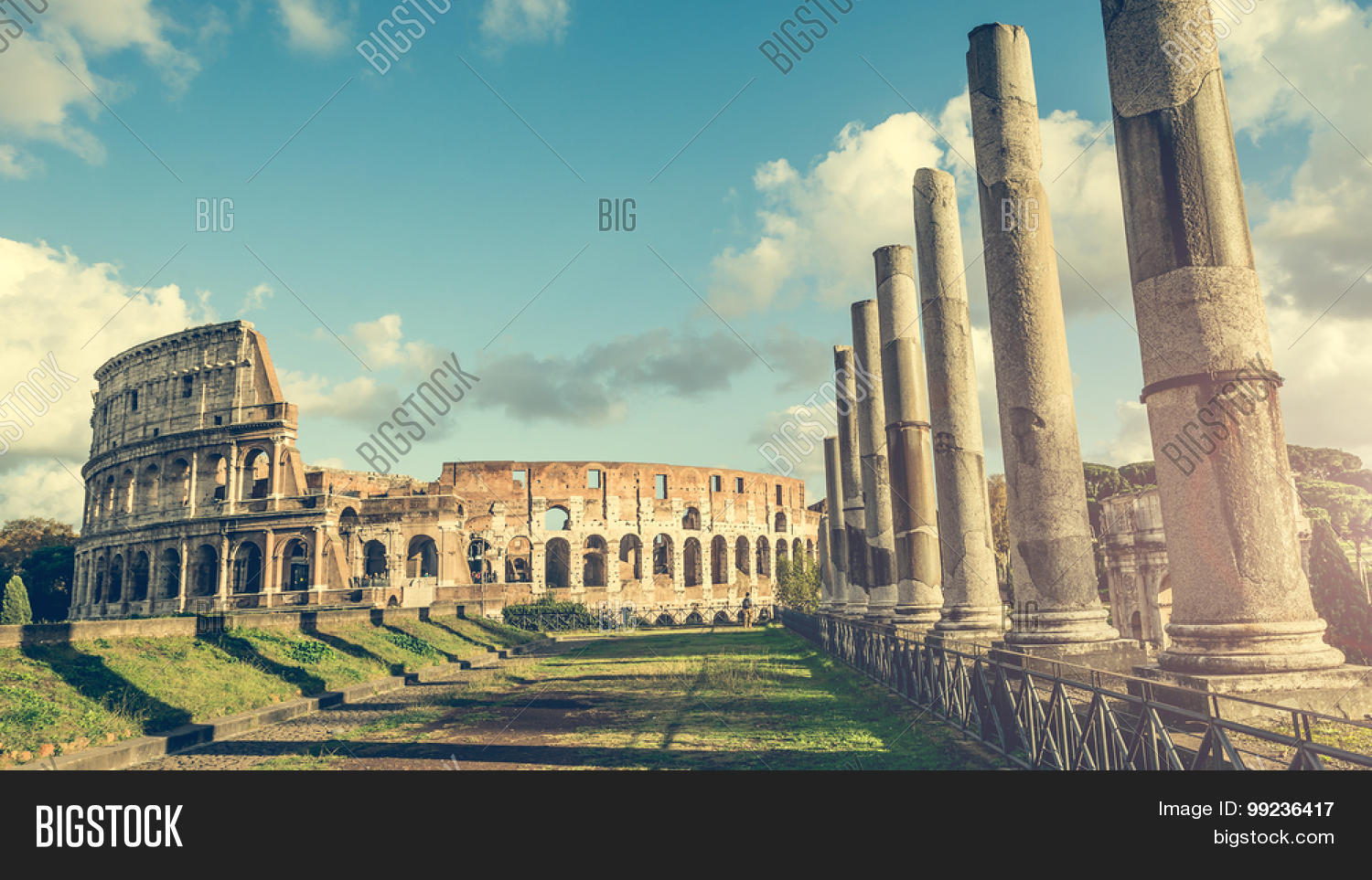 Ancient Columns Roman Image & Photo (Free Trial) | Bigstock