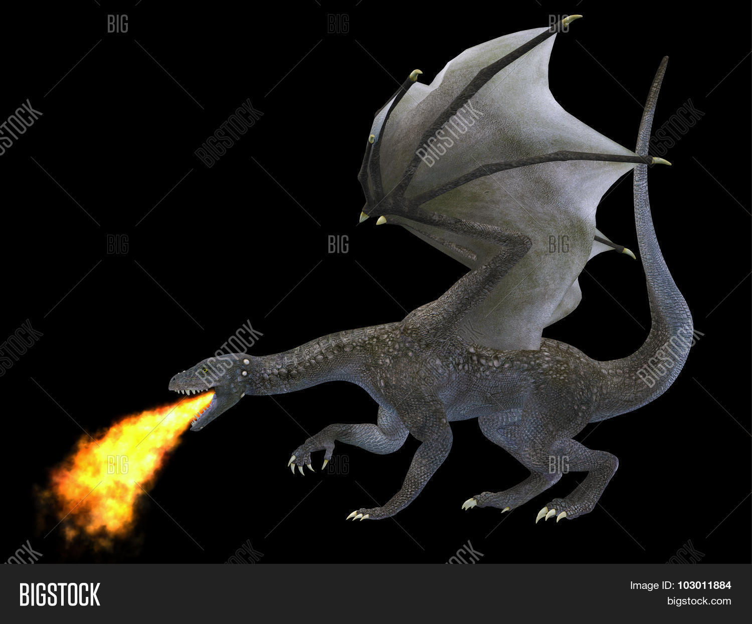 Fire Breathing Dragon Image & Photo (Free Trial) | Bigstock