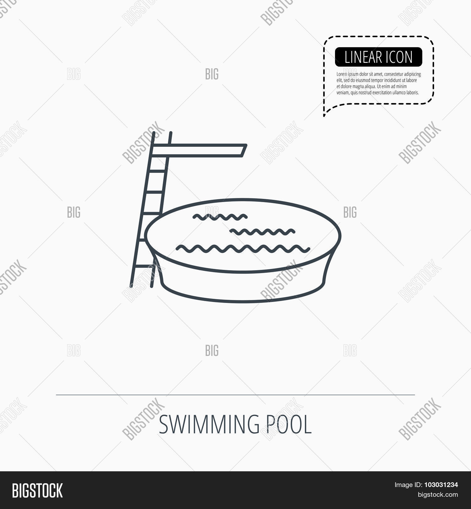 Swimming Pool Icon. Vector & Photo (Free Trial) | Bigstock