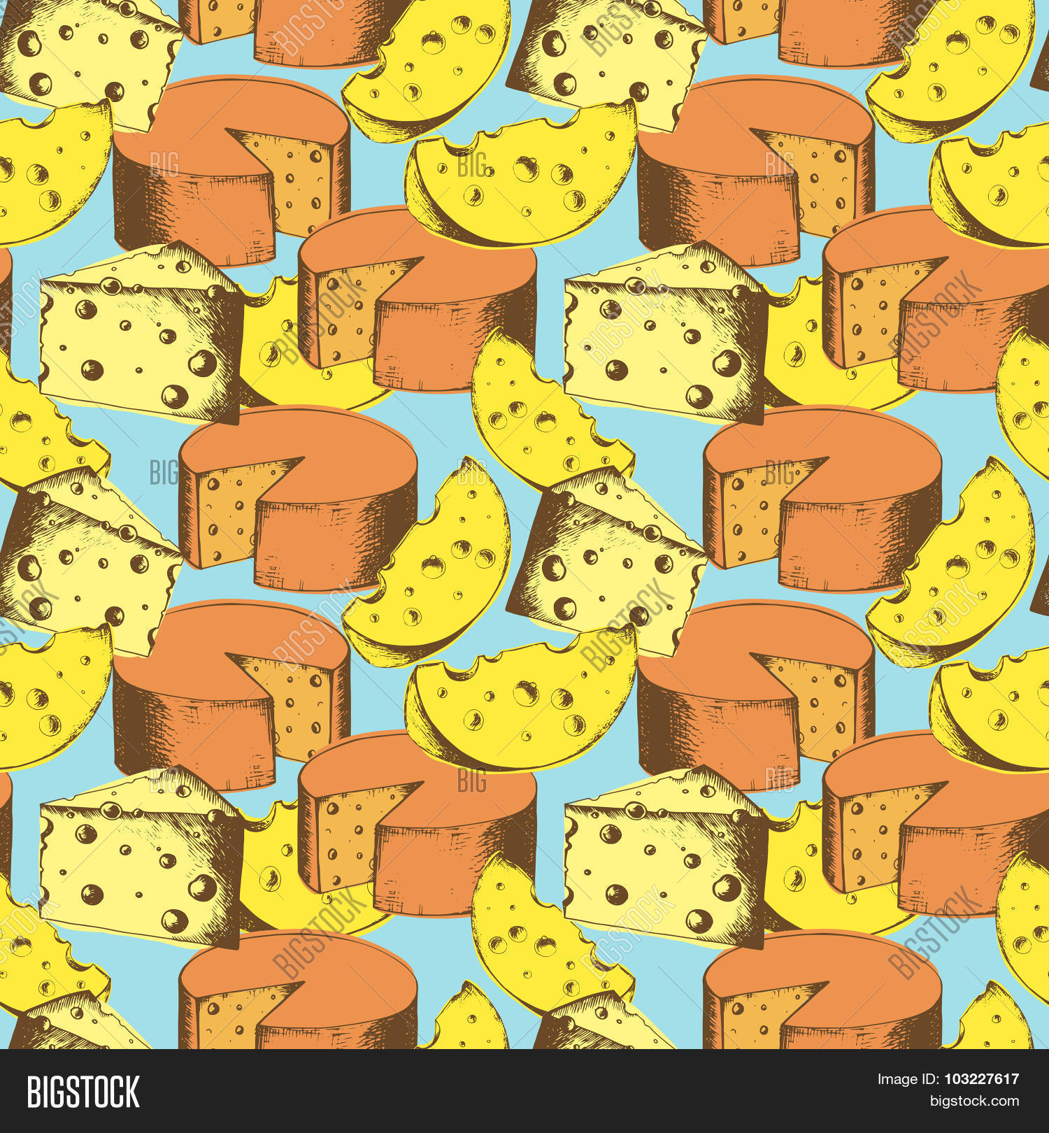 Cheese Pattern Vector & Photo (Free Trial) | Bigstock