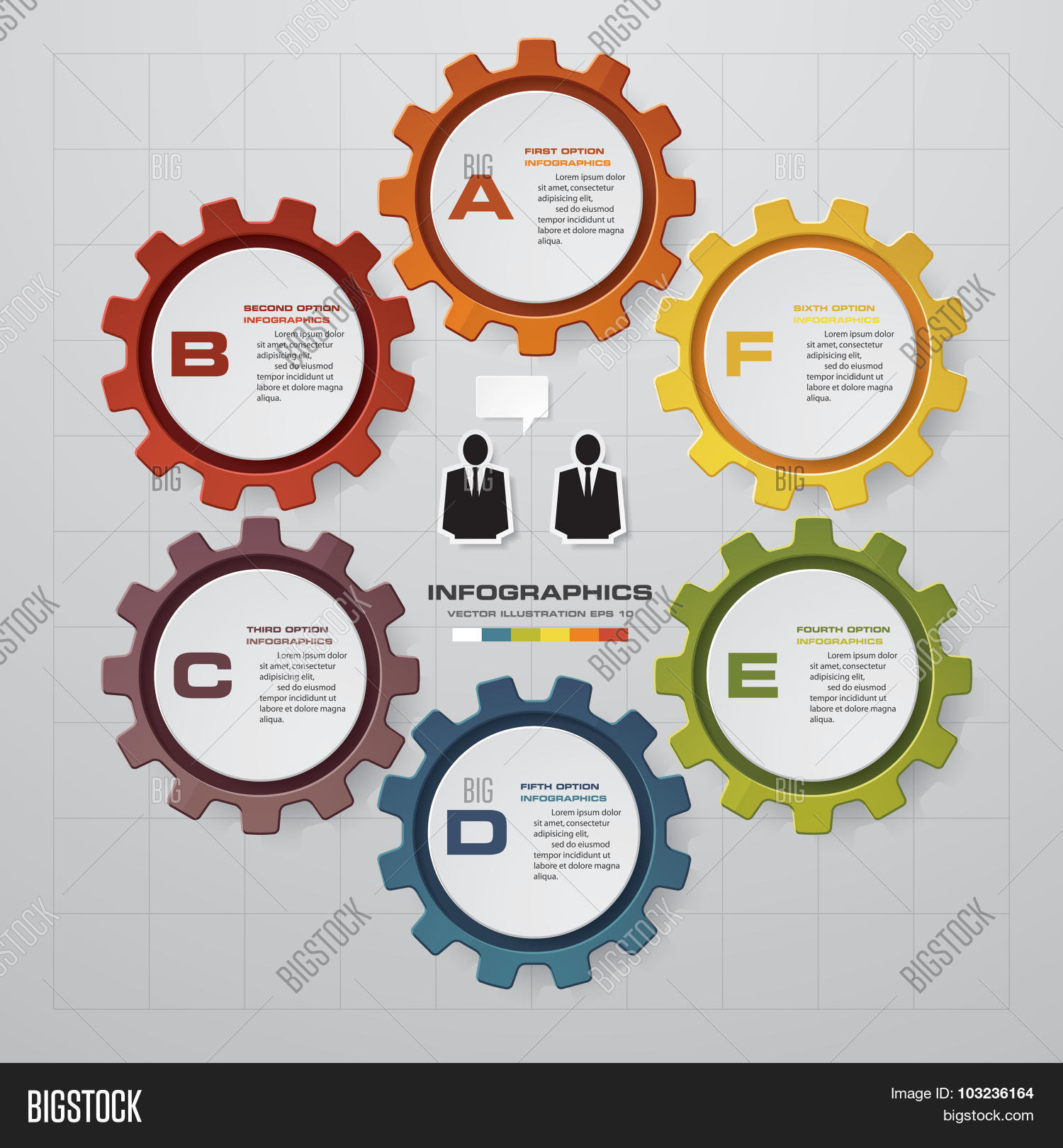 6 Steps Info Graphic Vector & Photo (Free Trial) | Bigstock
