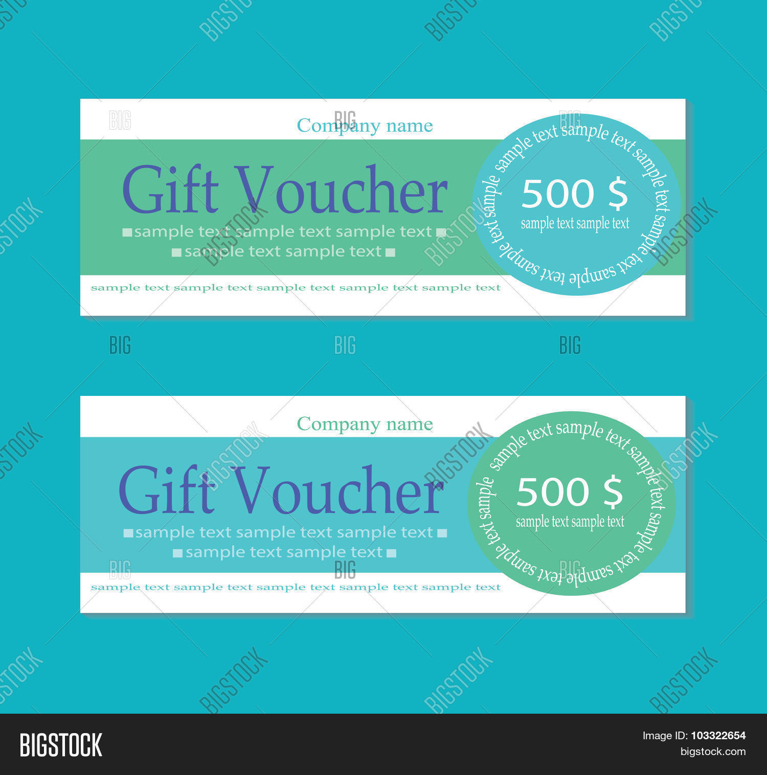 Gift Voucher Vector Vector & Photo (Free Trial) | Bigstock