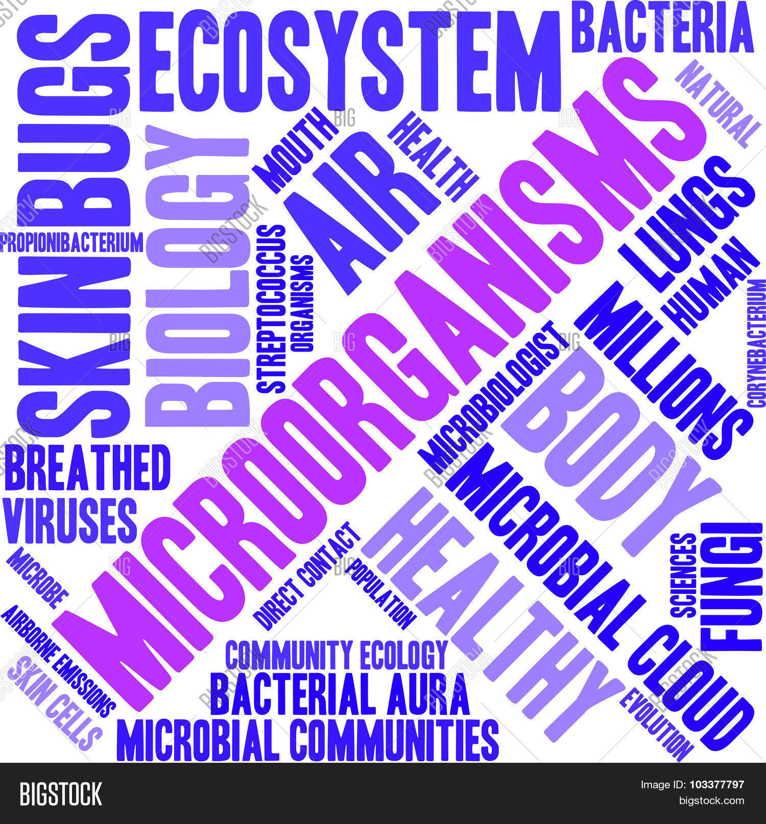 Microorganisms Word Vector & Photo (Free Trial) | Bigstock