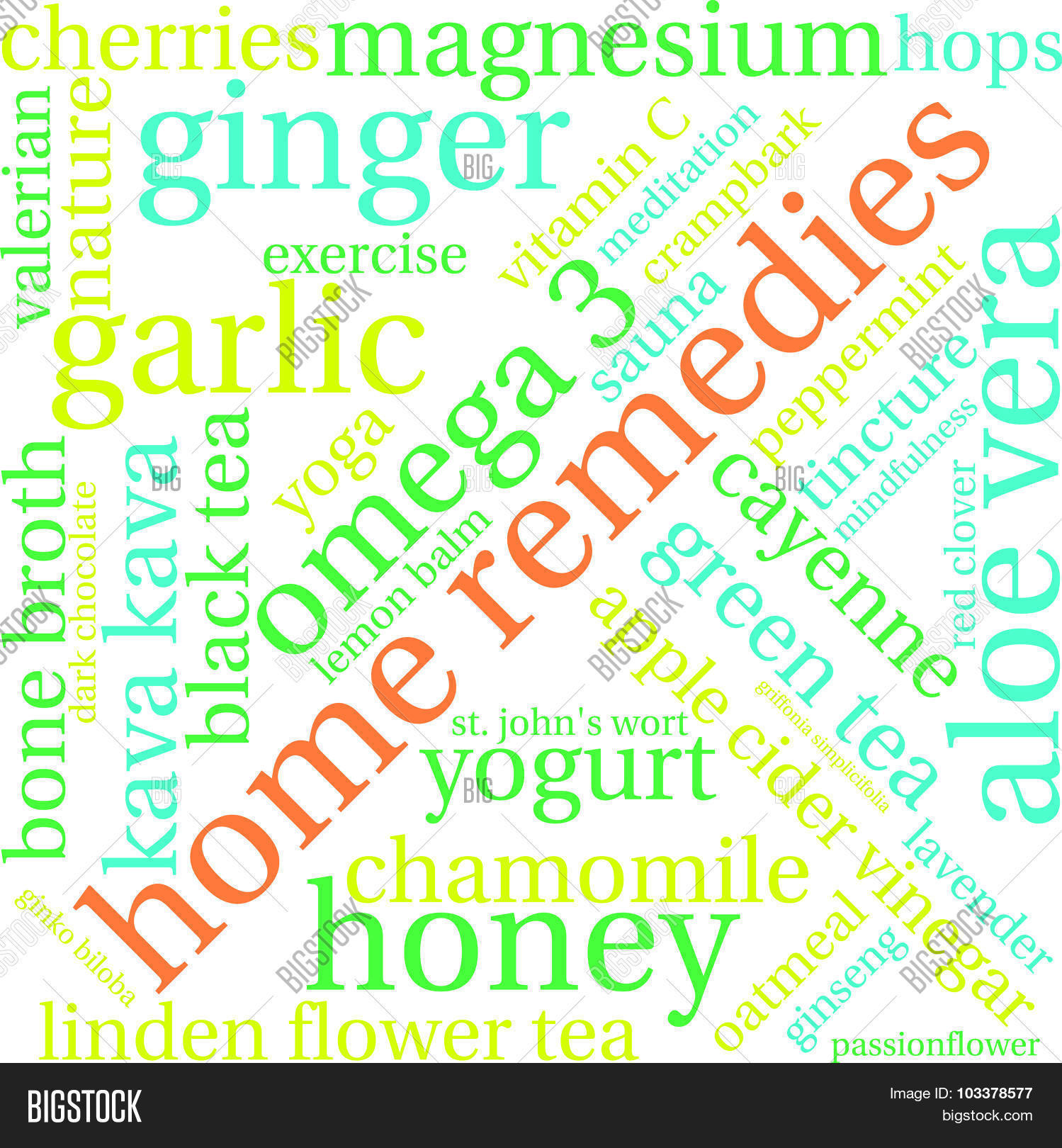 Home Remedies Word Vector & Photo (Free Trial) | Bigstock