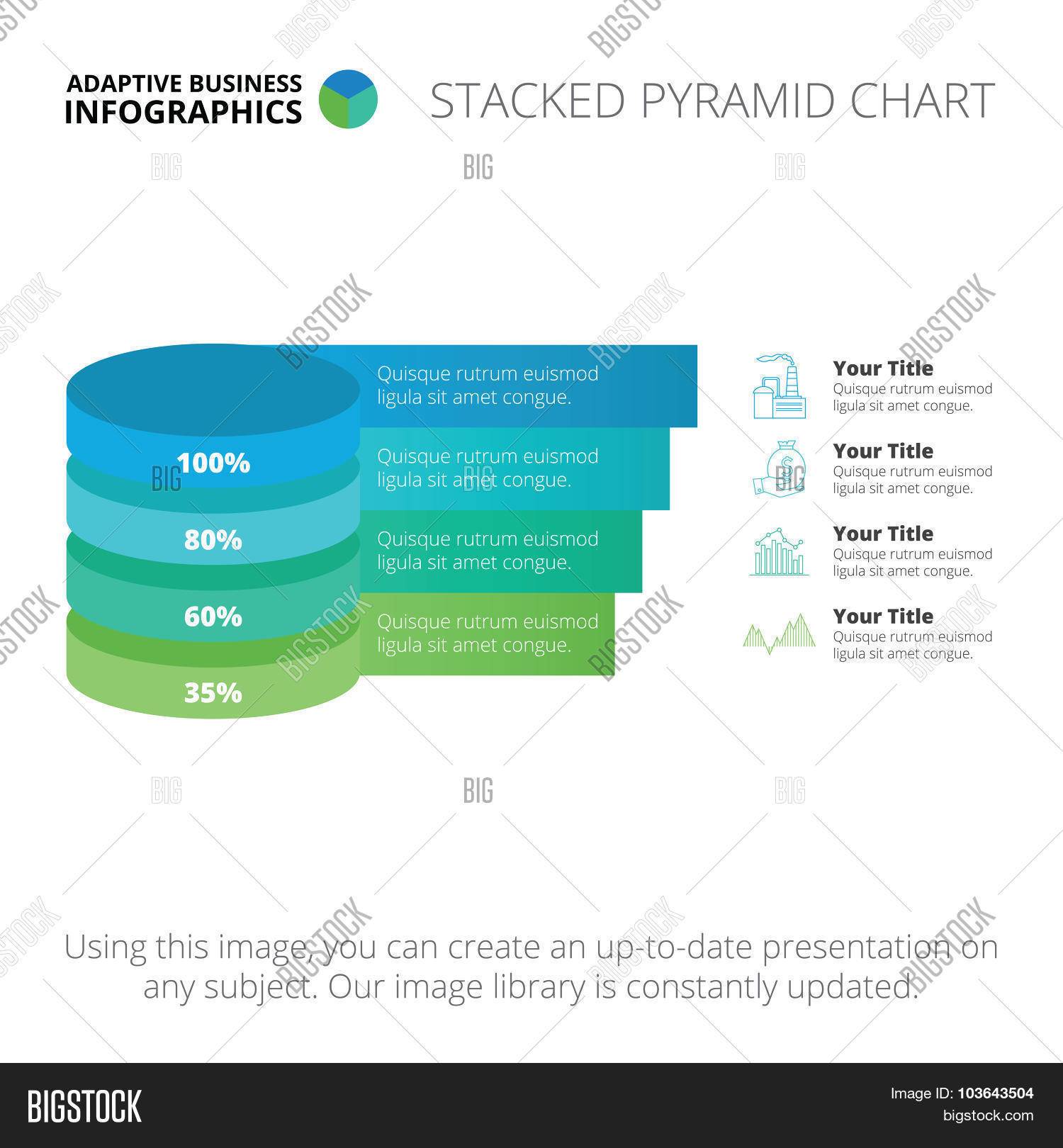 Stacked Pyramid Chart Vector & Photo (Free Trial) | Bigstock