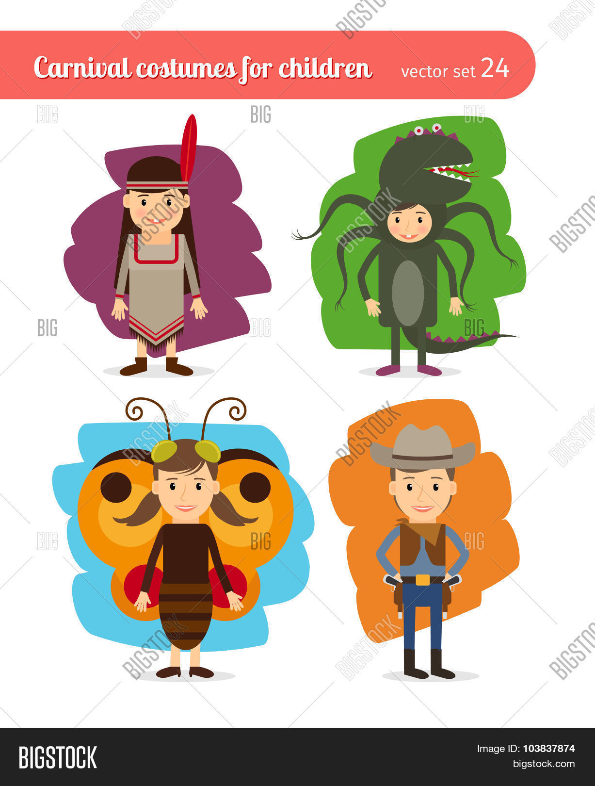 Children Costumes Vector & Photo (Free Trial) | Bigstock