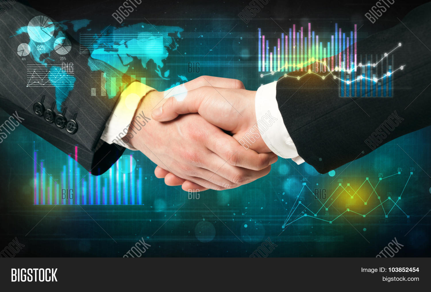 Handshake Charts Image & Photo (Free Trial) | Bigstock