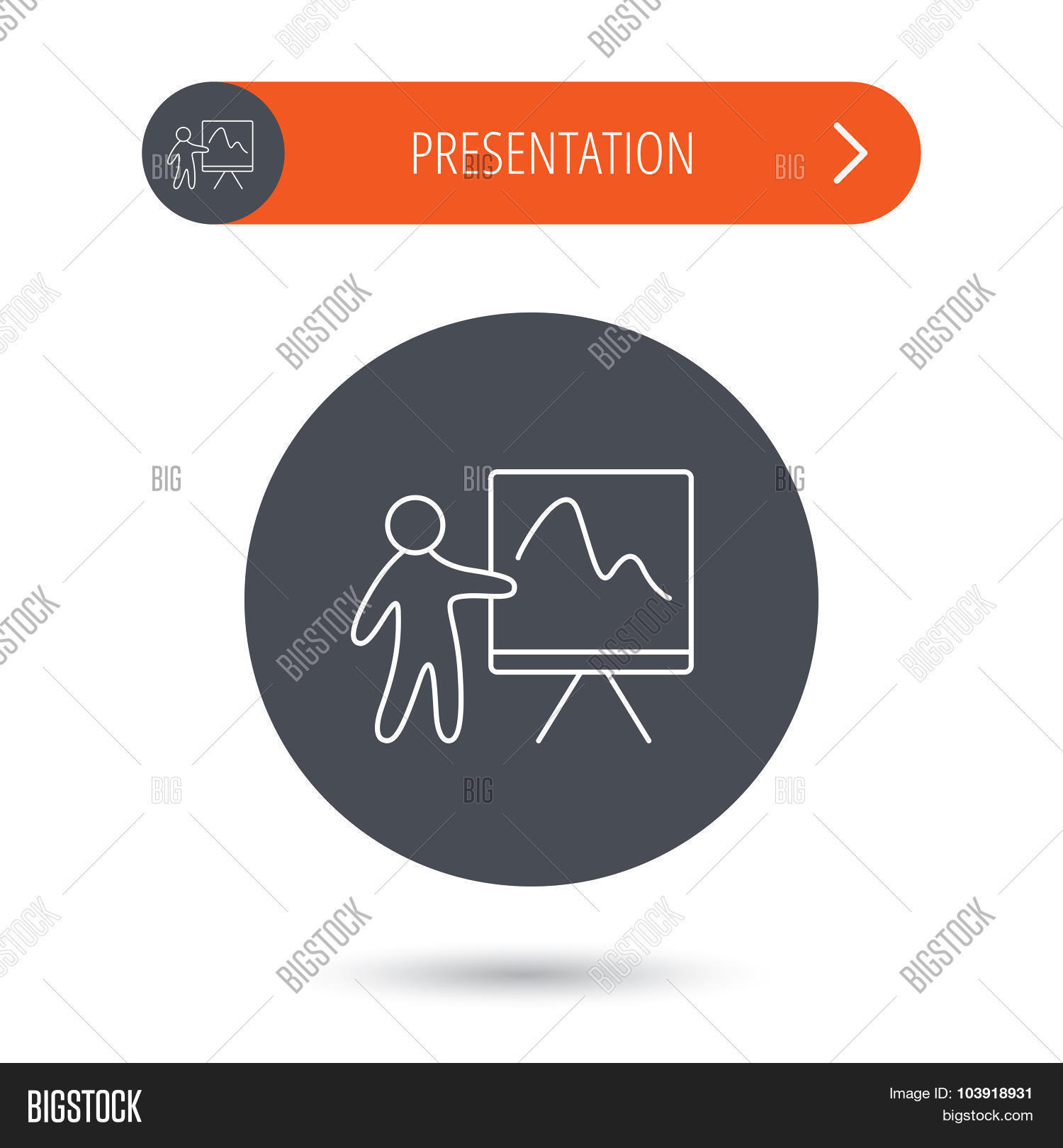 Presentation Icon. Vector & Photo (Free Trial) | Bigstock