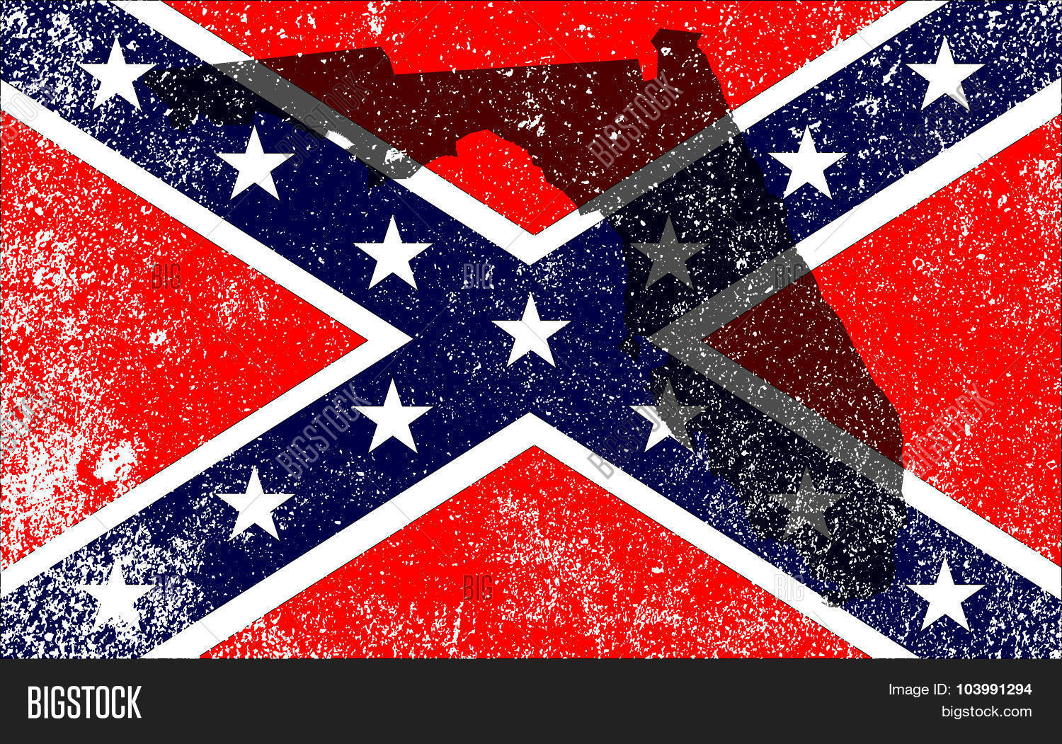Rebel Civil War Flag Vector & Photo (Free Trial) | Bigstock