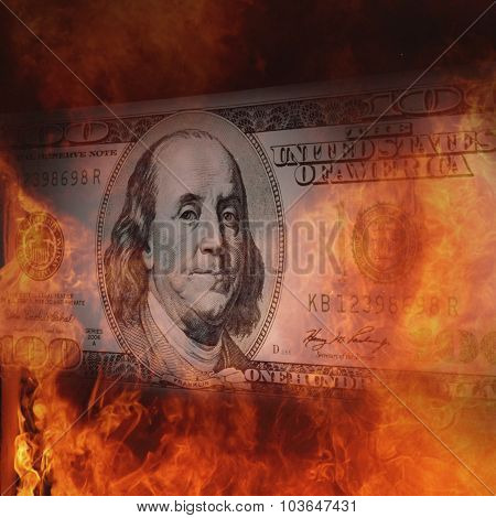 Burning Dollar Bill Image & Photo (Free Trial) | Bigstock