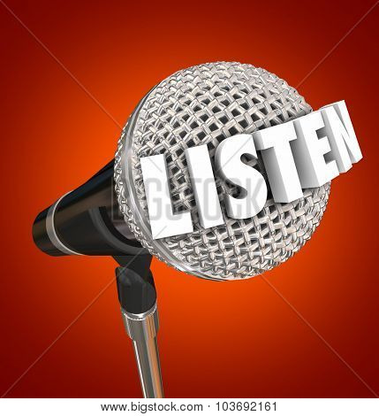 Listen Word 3d Letters Image & Photo (Free Trial) | Bigstock