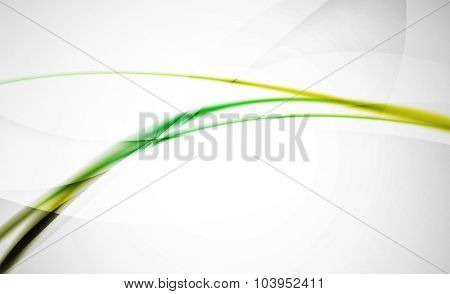 Green Wave Line Light Vector & Photo (Free Trial) | Bigstock