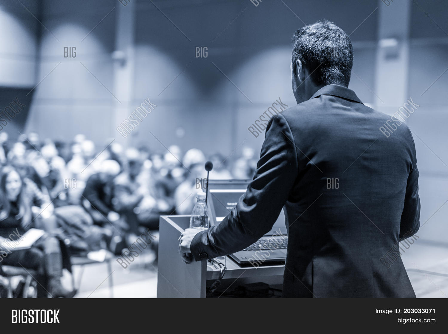 Speaker Giving Talk On Image & Photo (Free Trial) | Bigstock