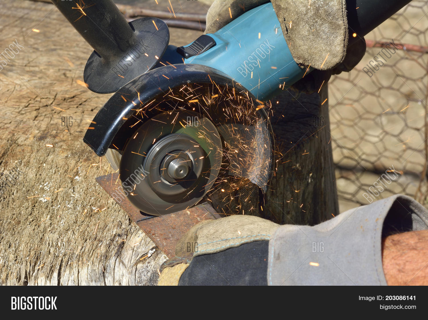 Electric Grinder. Man Image & Photo (Free Trial) | Bigstock