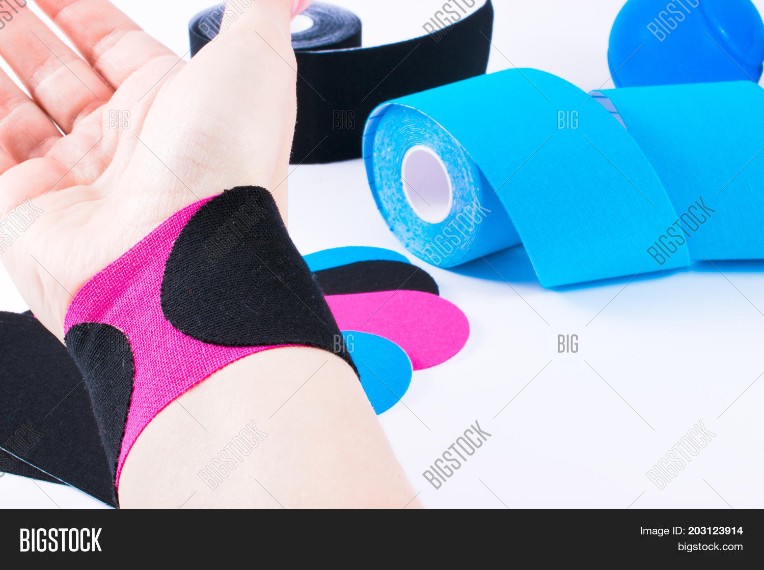 Hand Kinesiology Tape Image & Photo (Free Trial) | Bigstock