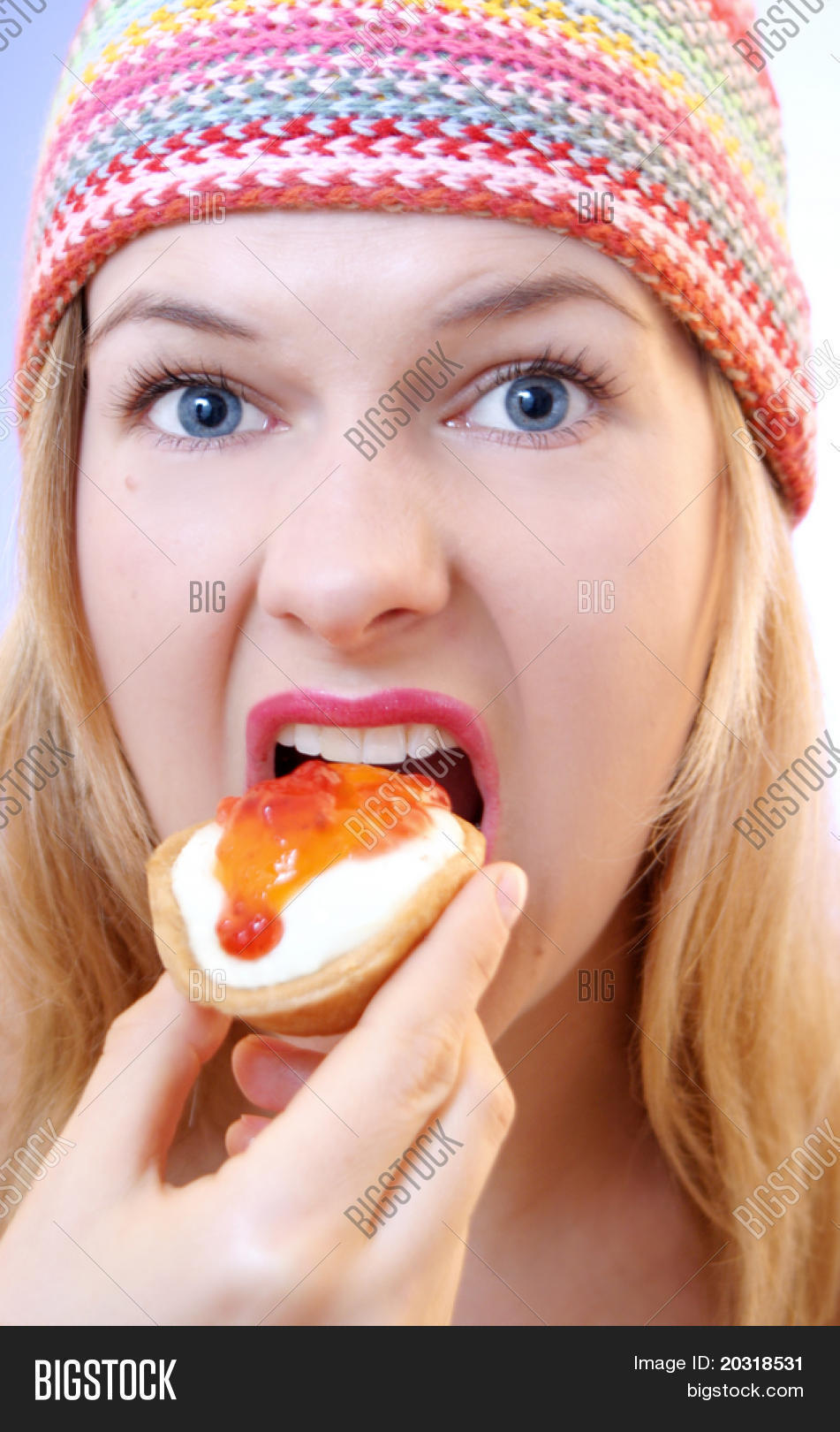 Woman Eating Cake Image & Photo (Free Trial) | Bigstock
