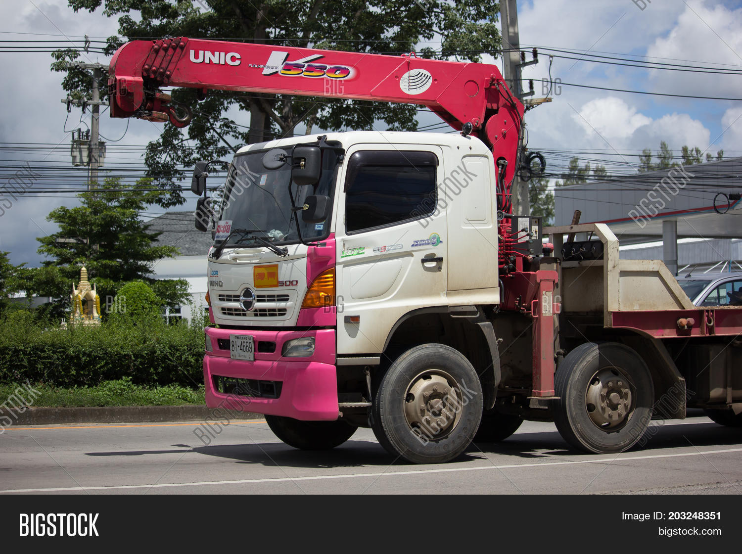 Unic V550 Crane On Image & Photo (Free Trial) | Bigstock