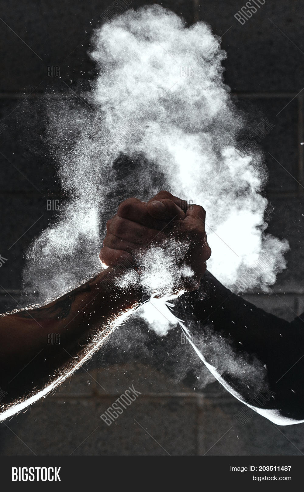 Two Men Hands Clasped Image & Photo (Free Trial) | Bigstock