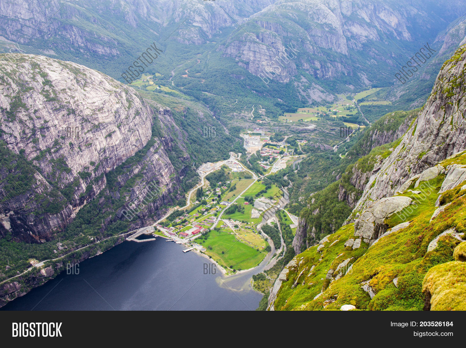 Aerial View Lysefjord Image & Photo (Free Trial) | Bigstock