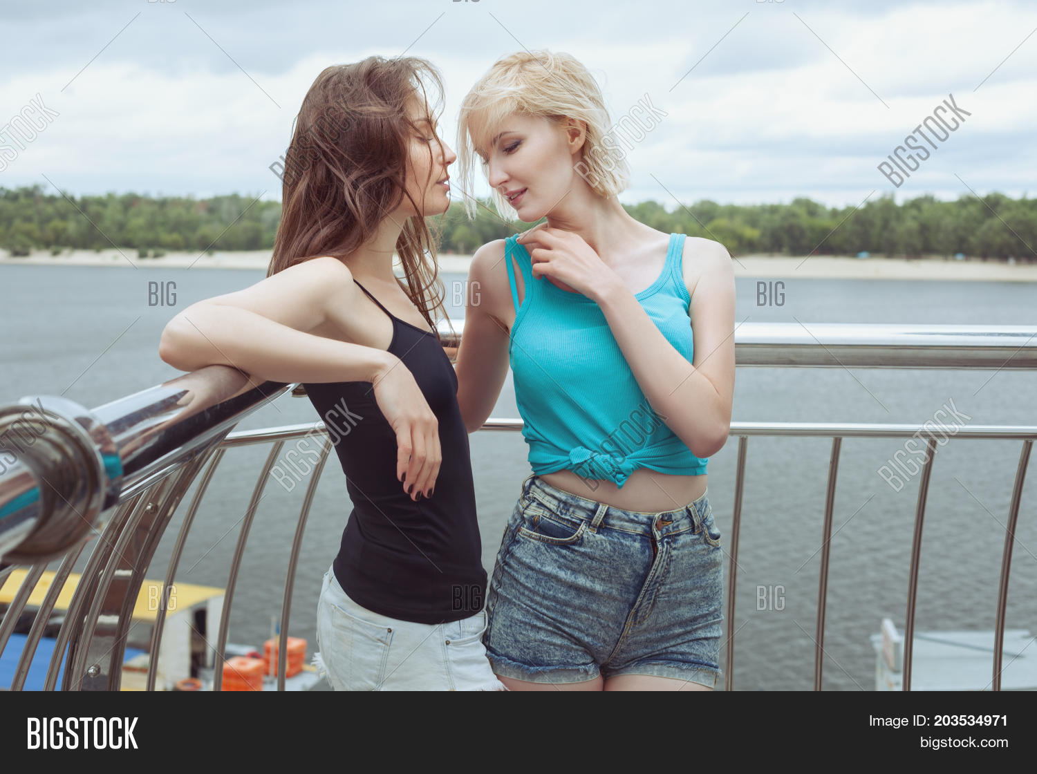 Woman Flirting Friend Image & Photo (Free Trial) | Bigstock