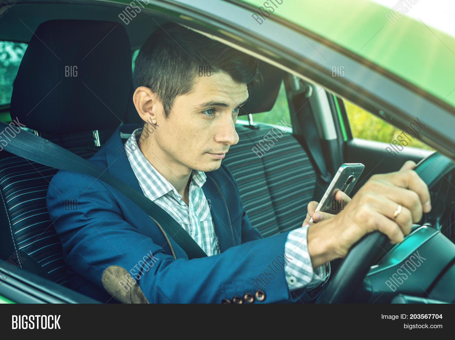 Driver Man Looking Image & Photo (Free Trial) | Bigstock