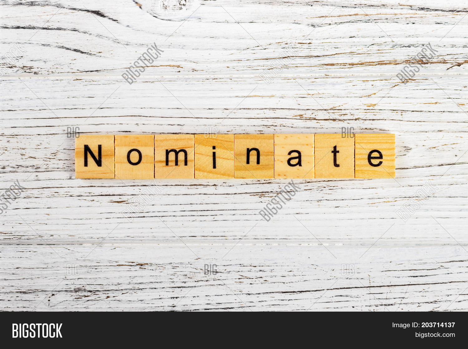 NOMINATE Word Made Image & Photo (Free Trial) | Bigstock