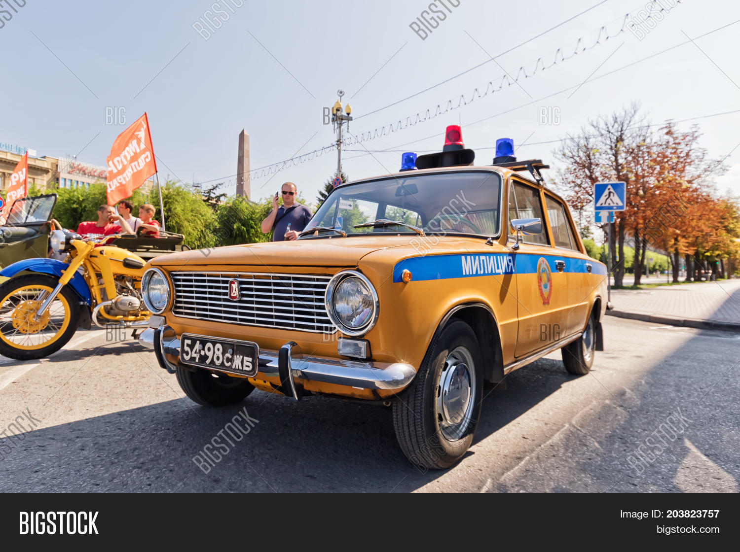 Retro Police Car Vaz Image & Photo (Free Trial) | Bigstock