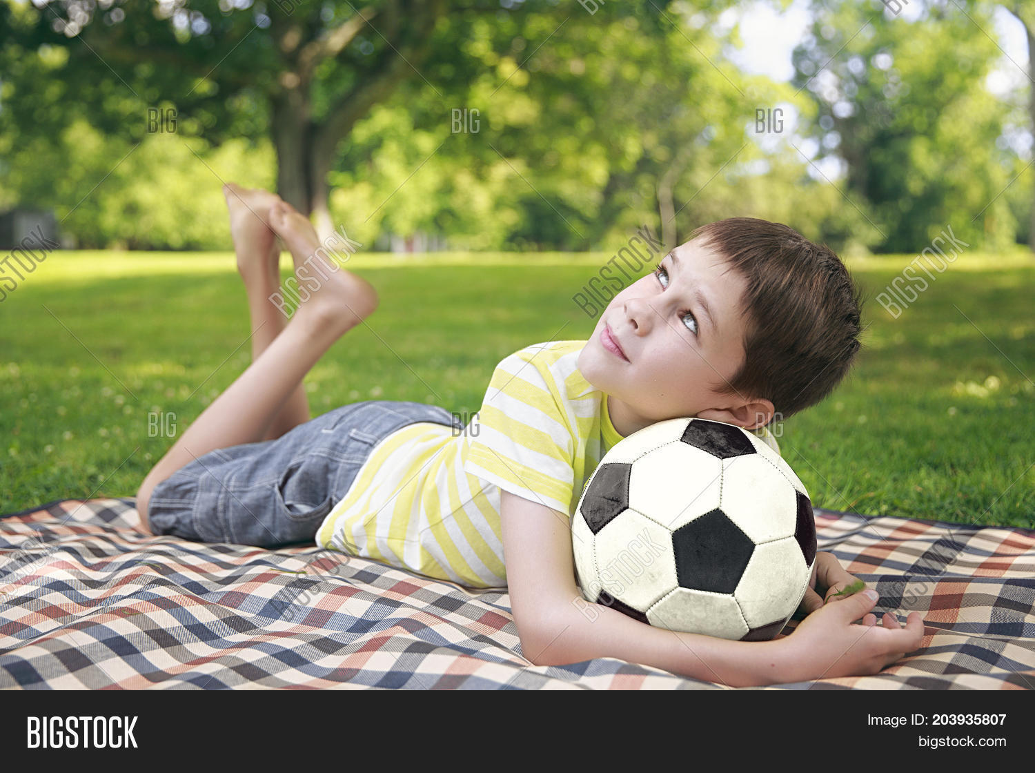 Boy Resting Soccer Image & Photo (Free Trial) | Bigstock