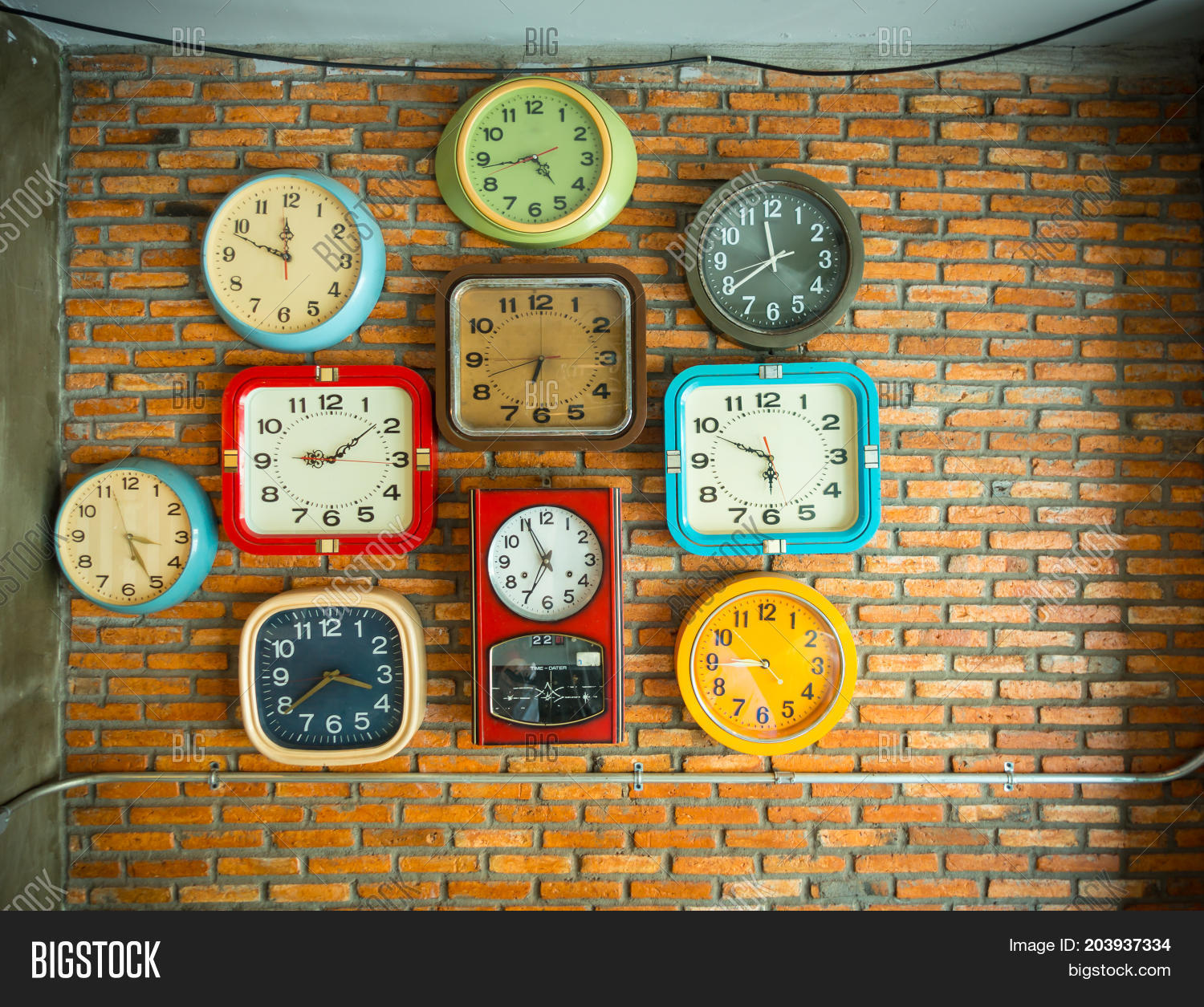 Several Clocks On Image & Photo (Free Trial) | Bigstock