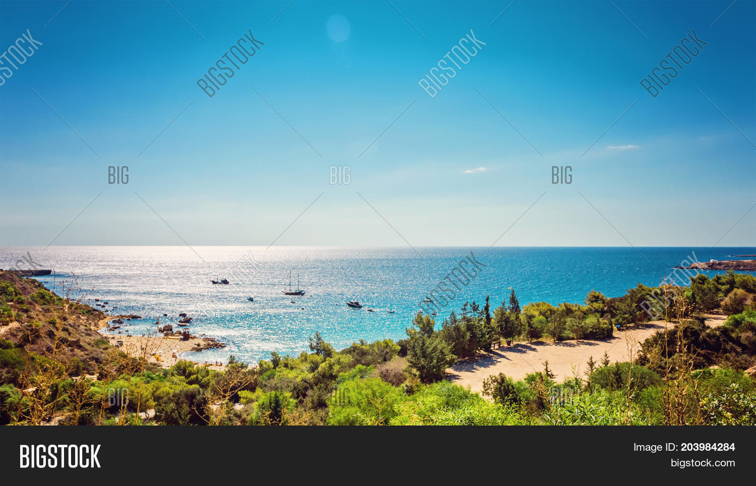 Seascape Cyprus Image & Photo (Free Trial) | Bigstock