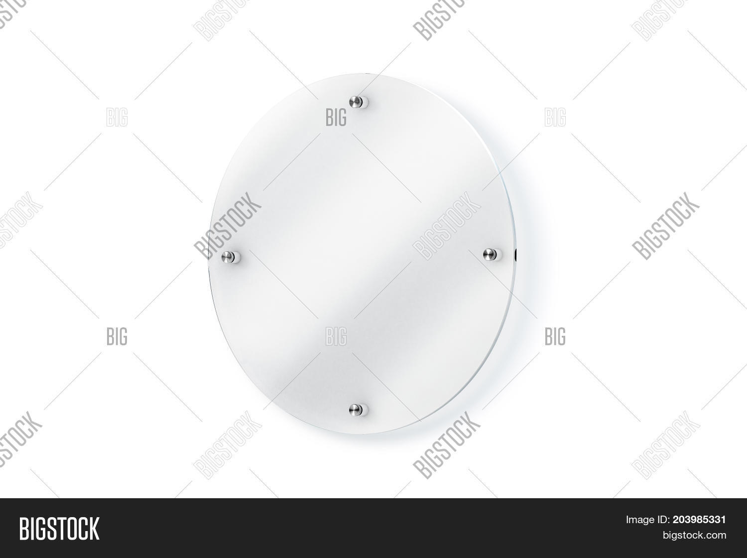 Blank Round Glass Sign Image & Photo (Free Trial) | Bigstock