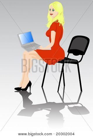Drawing Girls Computer Image & Photo (Free Trial) | Bigstock