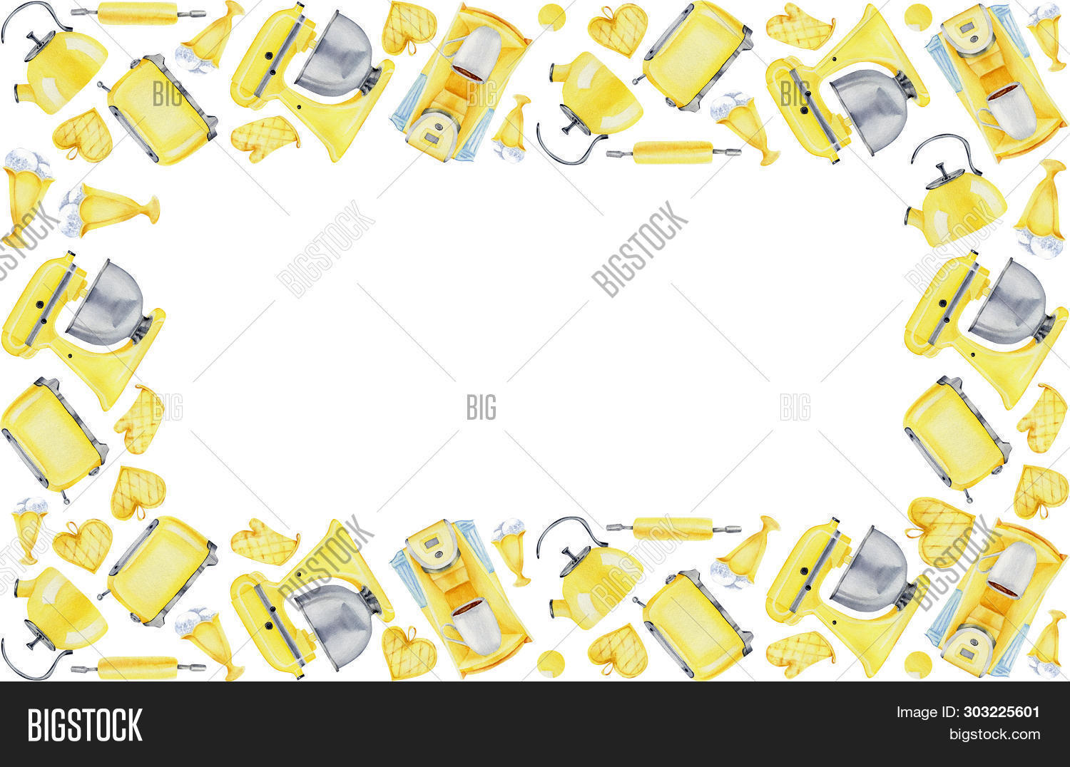 Utensil Kitchen. Frame Image & Photo (Free Trial) | Bigstock