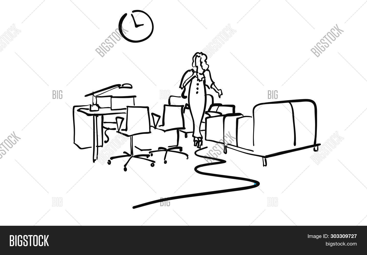 Woman Leaving Vector & Photo (Free Trial) | Bigstock