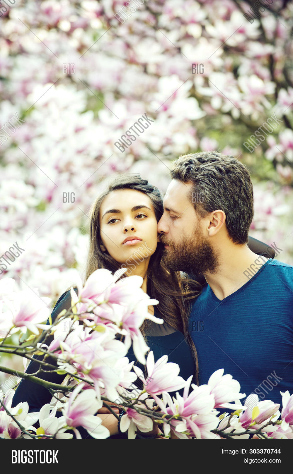 Man Beard Kissing Image And Photo Free Trial Bigstock