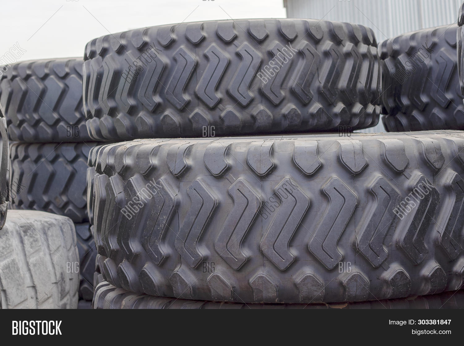 Large Rubber Tires Image & Photo (Free Trial) | Bigstock
