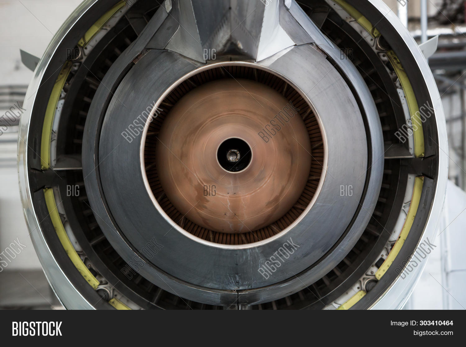 Airplane Engine Side View