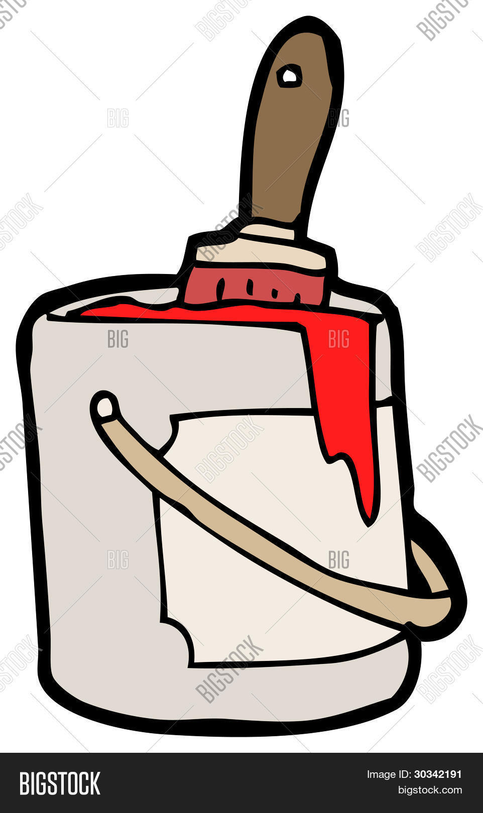 Cartoon Paint Pot Image & Photo (Free Trial) | Bigstock