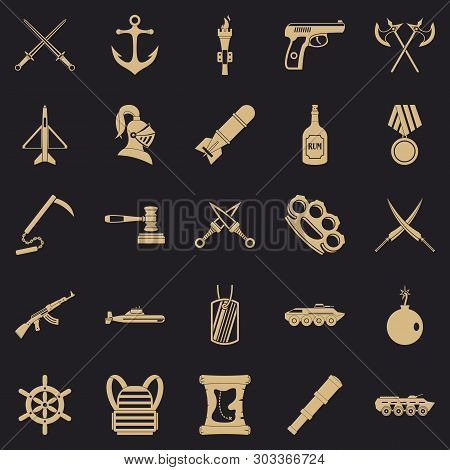 Armor Icons Set. Vector & Photo (Free Trial) | Bigstock