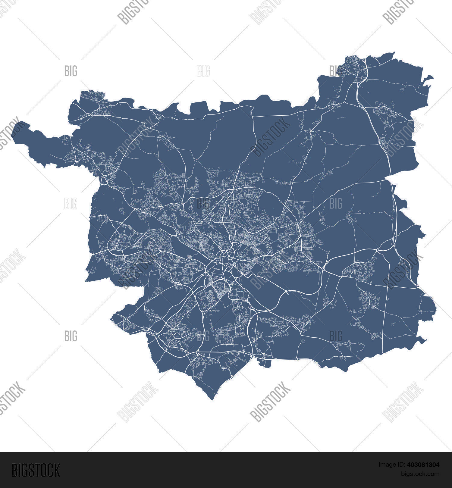 Leeds Map. Detailed Vector & Photo (Free Trial) | Bigstock