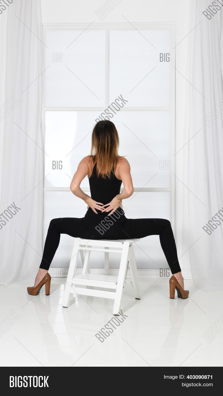 Woman Sits On Sits On Image & Photo (Free Trial) | Bigstock
