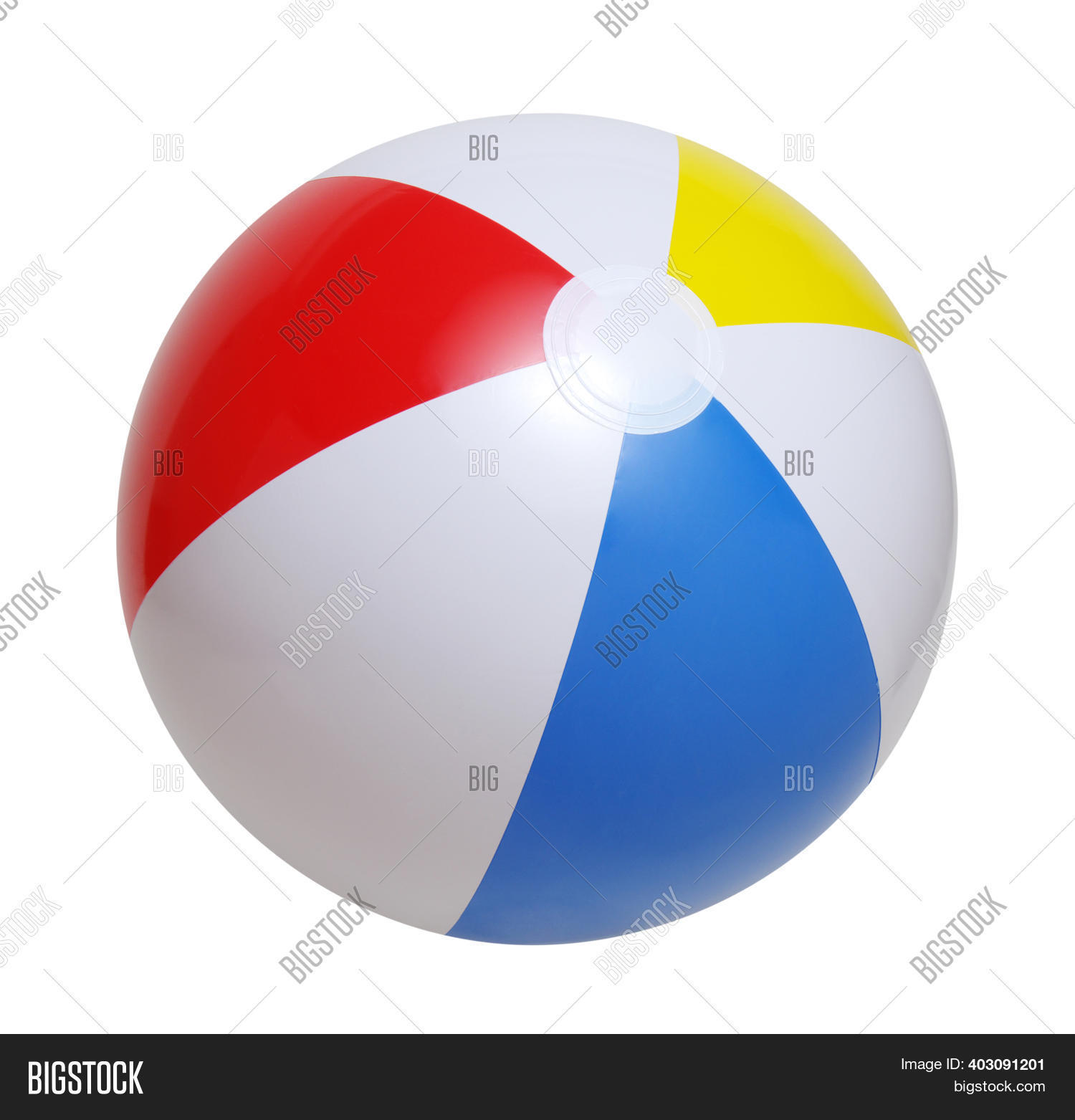 Beach Ball Isolated On Image & Photo (Free Trial) | Bigstock