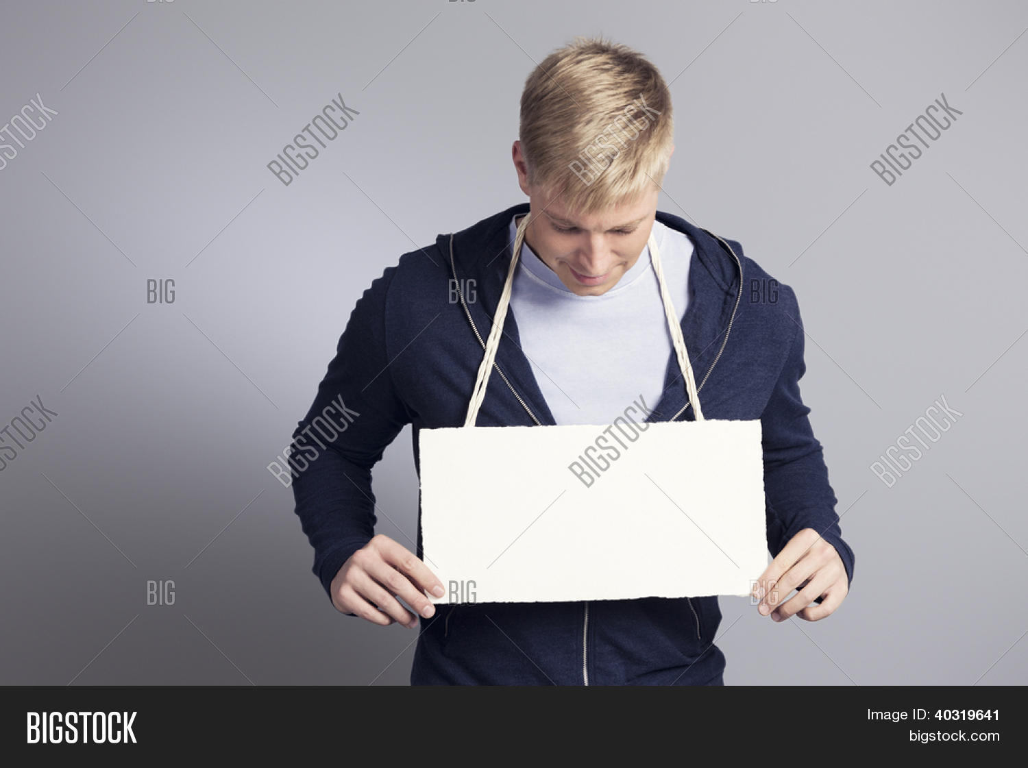 Smiling Man Head Down Image & Photo (Free Trial) | Bigstock