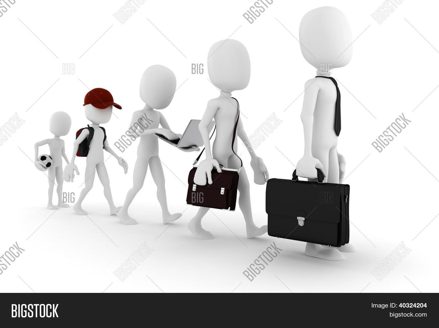 3d Man Age Evolution Image & Photo (Free Trial) | Bigstock