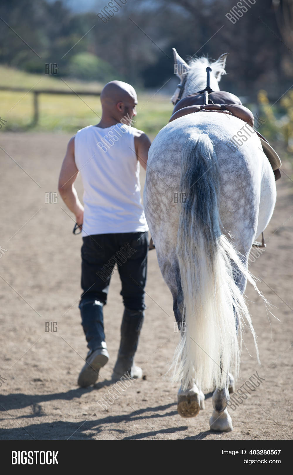 Rear View Bald Cowboy Image & Photo (Free Trial) | Bigstock