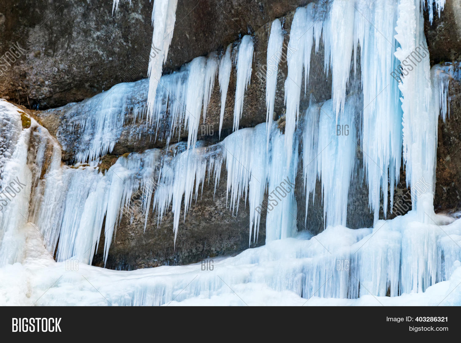 Frozen Waterfall Ice Image & Photo (Free Trial) | Bigstock